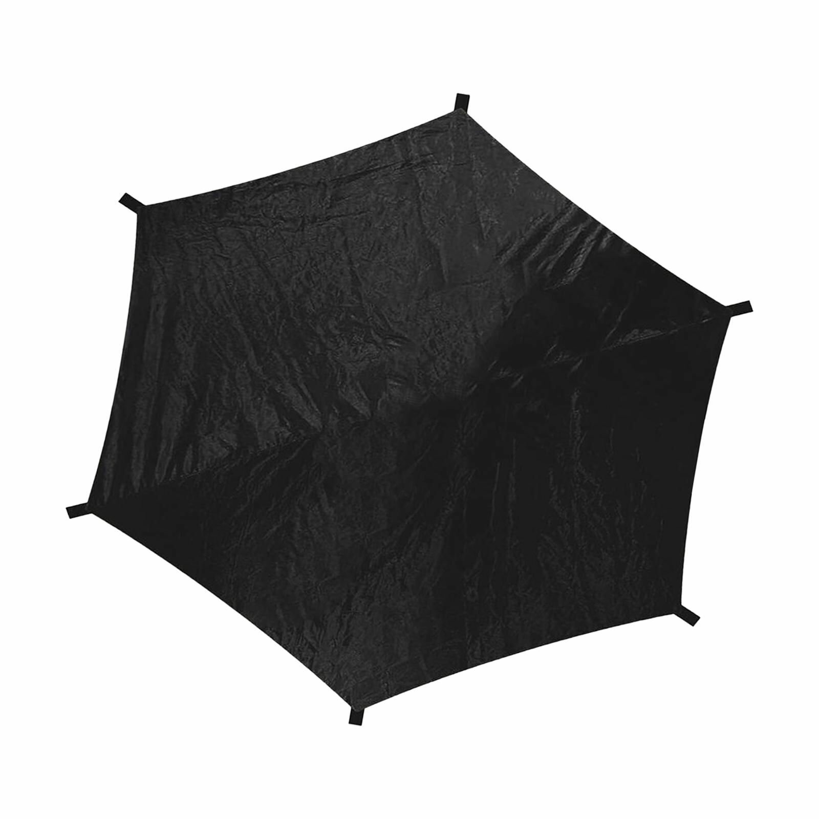 Тент-чехол для батута, защита от солнца, круглый, 6 опор, черный, водонепроницаемый, дышащий, аксессуар для детской площадки