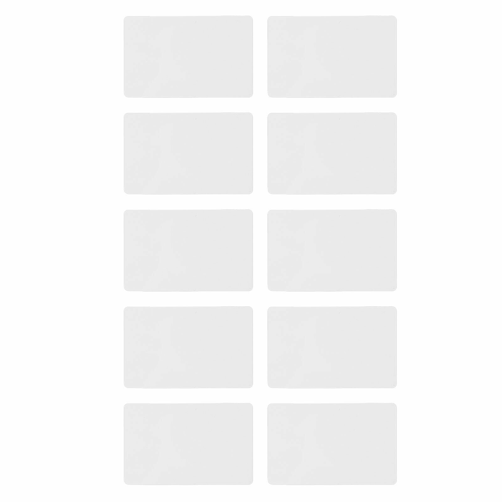 10 шт. записываемых смарт-карт 125 кГц T5577 бесконтактного действия, совместимых с системами контроля доступа форматов 1386 и 1326, белого цвета.