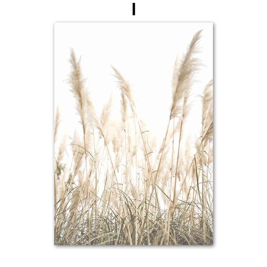 Настенное полотно "Тростник пляж" I, 50X70 cm No Framed