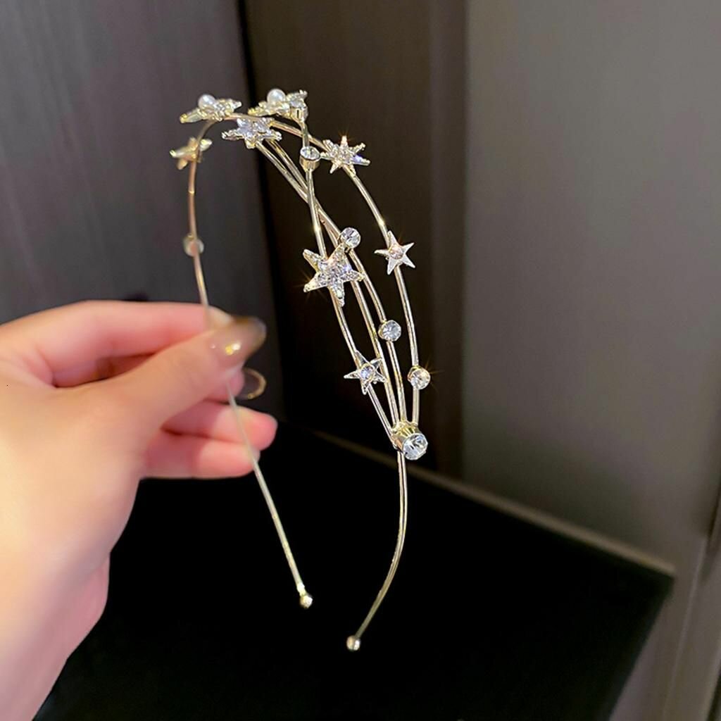 Женская праздничная декоративная повязка на голову, элегантный многослойный головной убор с петлей для волос