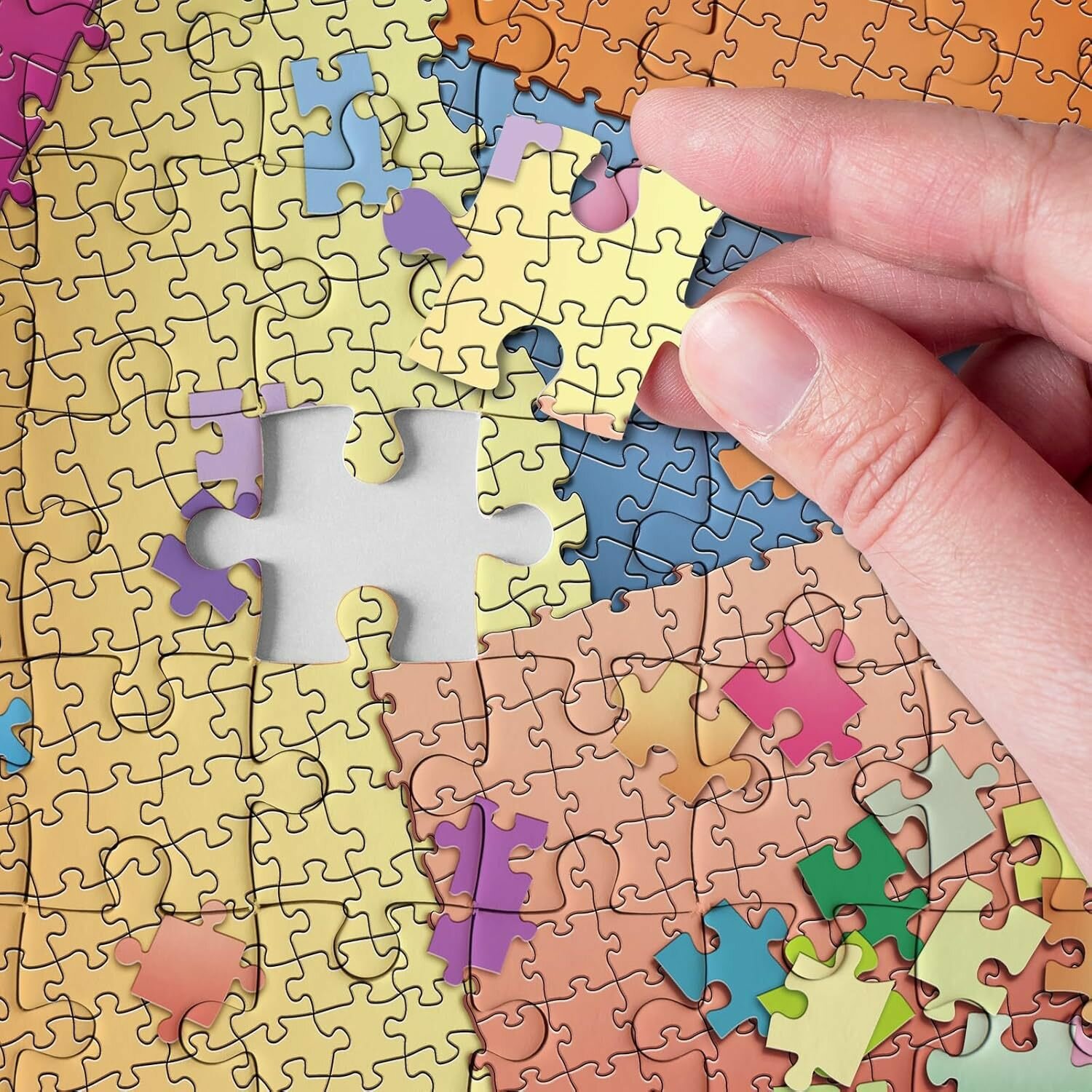 1000-элементный пазл, образовательная игрушка для детей, 500-элементный пазл для взрослых, снятие стресса, бумажный пазл оптом