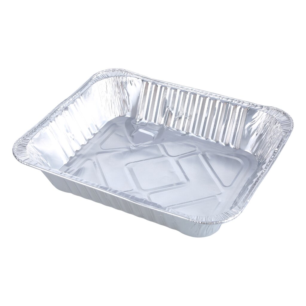 Упаковка из 10 Лотков из Алюминиевой Фольги Одноразовые Принадлежности Контейнер для еды На вынос Удобный Ящик Для Хранения Продуктов Практичные Формы Для Выпечки