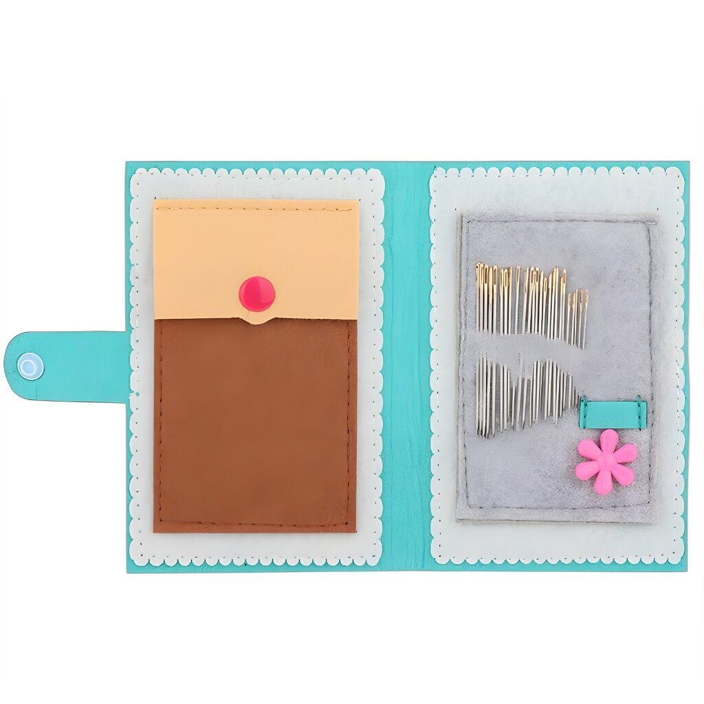 Швейная Игла с Большим Ушком и Удобной Сумкой Для Хранения Набор Игл с Большим Острым Ушком для Легкого Продевания нитей Ручного Шитья, Вязания