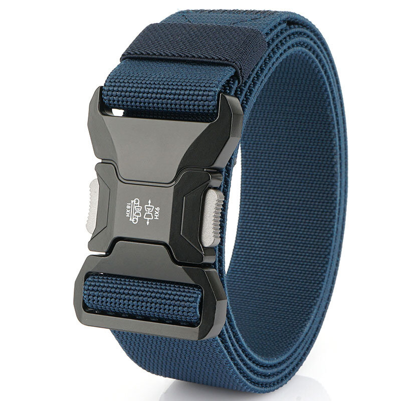 2024 Осень Новый Ремень для Мужчин из Цинкового Сплава, Эластичный, Модный, Повседневный, Тактический, 3.8 см