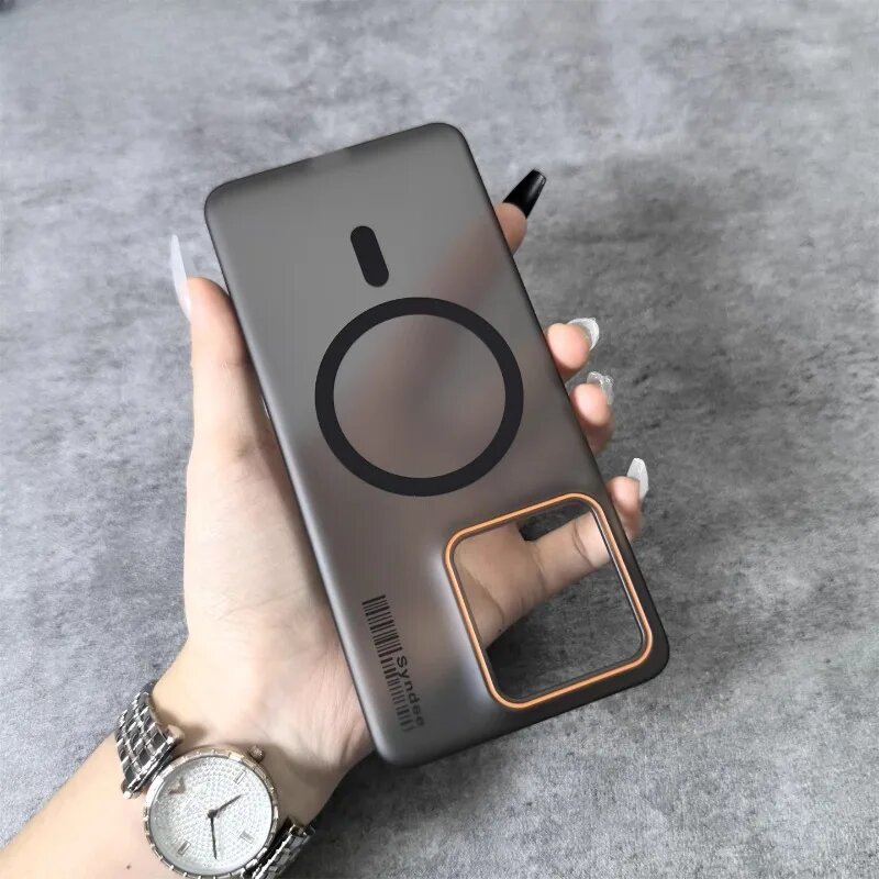 Чехол Motorola Edge 70, черный, Magsafe, матовый