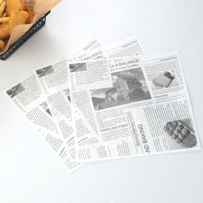 Маслостойкая бумага для кухни, впитывающая масло, барьерная бумага для жареного масла, картофель фри, домашняя и ресторанная выпечка, подложка для масла