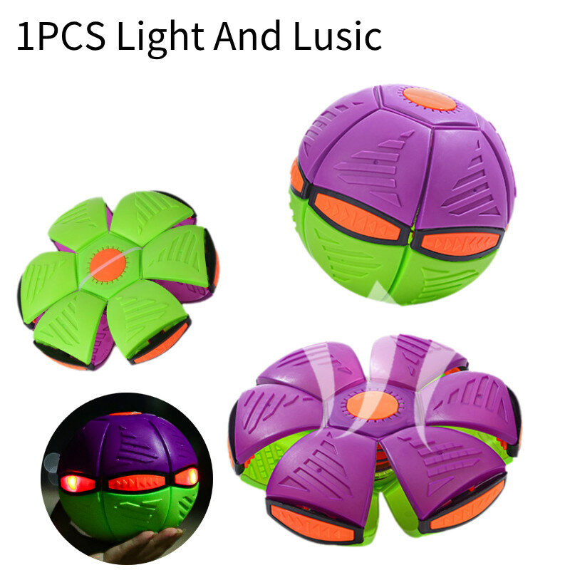 Creative carrot flying saucer bouncing ball for kids with various light settings single light and music