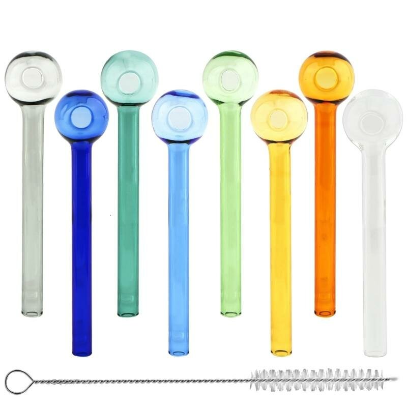 Стеклянная трубочка для напитков, 8 шт.