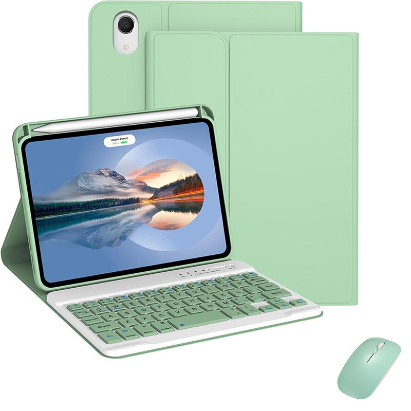 Чехол для iPad Tablet Mini 7, съемная Bluetooth-клавиатура Mini 6 с отделением для ручки, магнитный мягкий корпус, совместимый с 8.3"