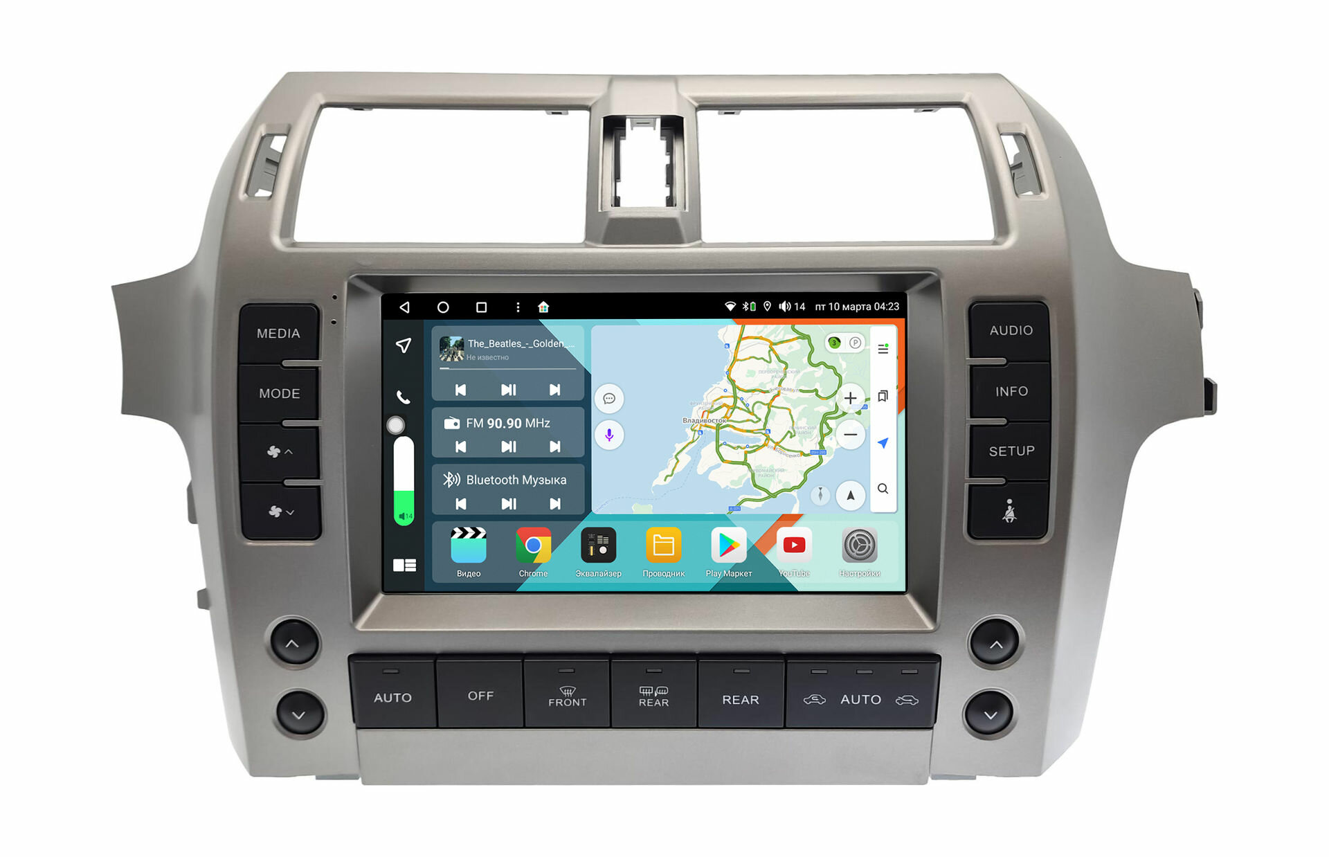 Магнитола Lexus GX460 2009 - 2019 Тип B+C BSJ 9 дюймов, 4/64GB, 8 ядер, DSP, 4G, Android 10 / Wide Media