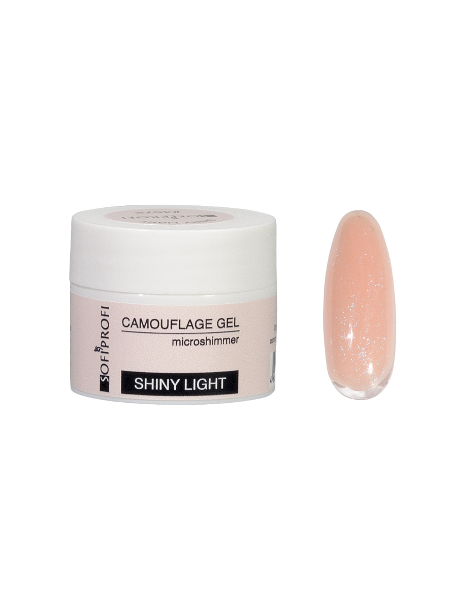 Гель камуфлирующий для ногтей Shiny Light Sofiprofi Camouflage Gel Shiny Light, 15 мл