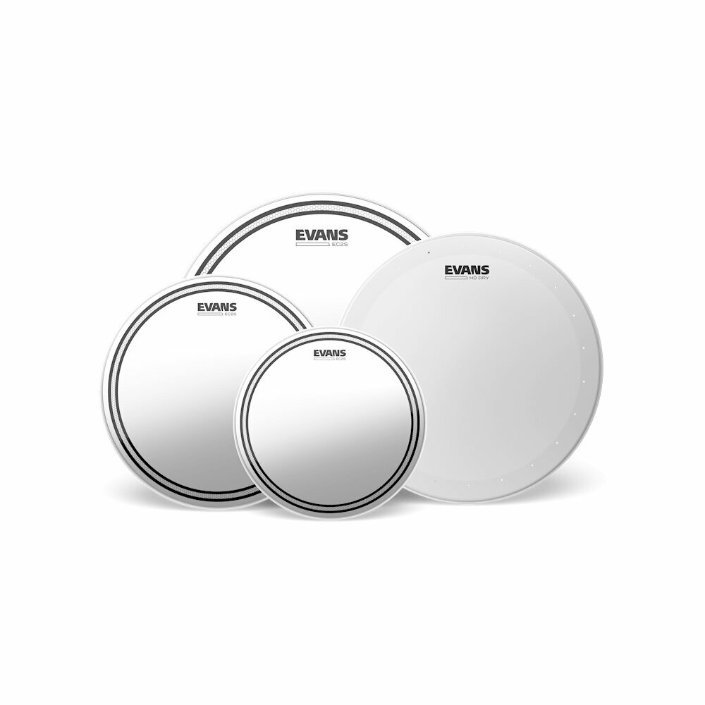 Evans EPP-EC2SHDD-R EC2S Clear Rock Набор пластиков для малого и том барабана (10, 12, 16") + 14"