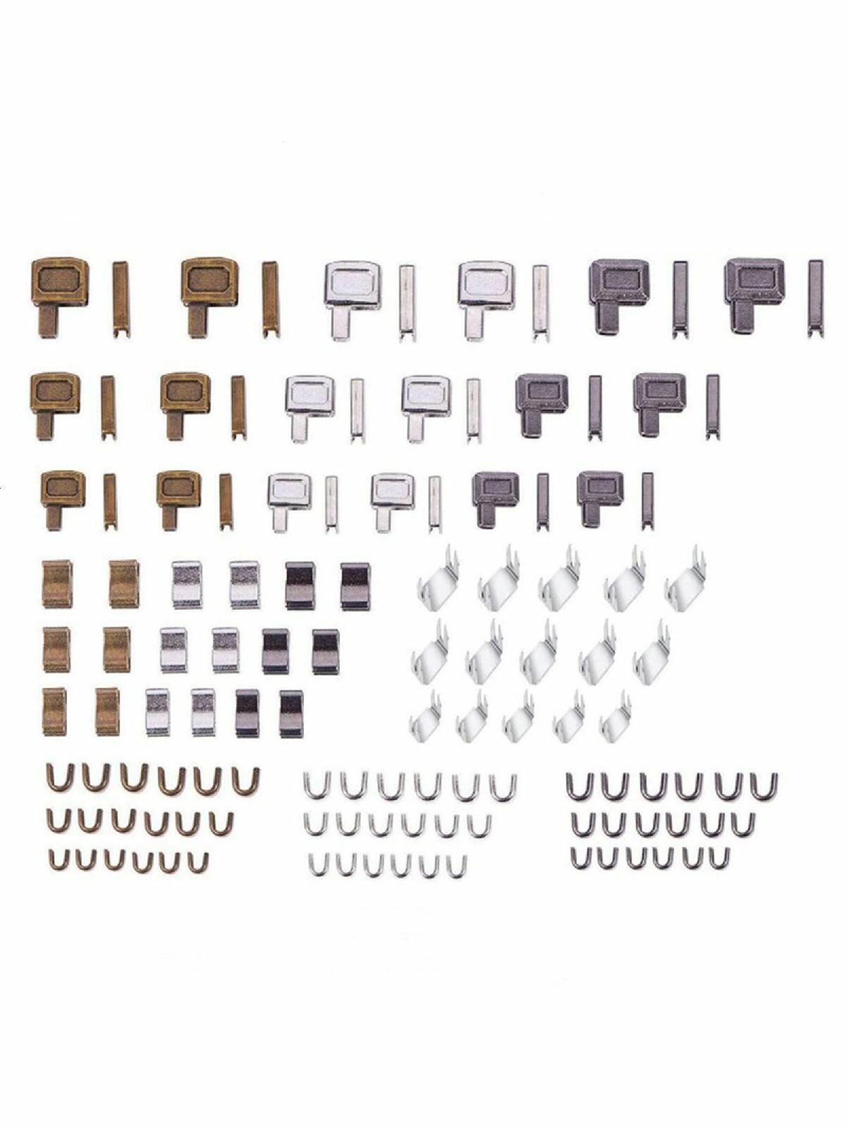 Металлический набор для ремонта молний, вставной штифт, нижний ограничитель #3 #5 #8 #10, для одежды, курток, сумок, чемоданов, шитья, - набор из 123 предметов