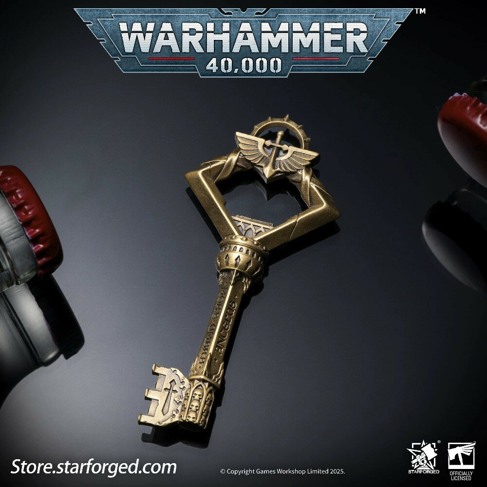 Магнитный холодильный магнит Warhammer 40K, открывалка для бутылок Dark Angels Inner Ring