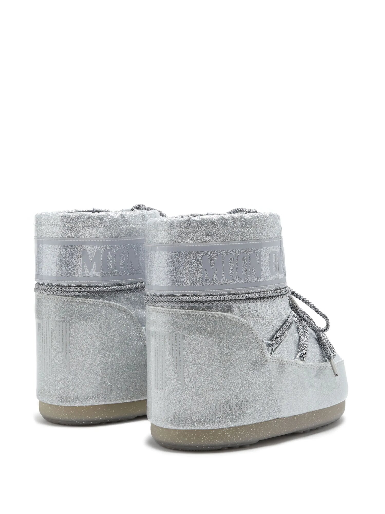 Ботинки MOON BOOT Icon Low Glitter, размер 39/41 EU, серебряный — фото 1