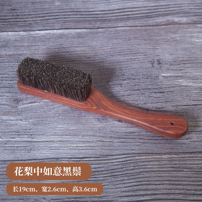 Щетка из щетины кабана из розового дерева, жесткая щетина для коллекционных предметов, оптовая продажа, щетка с узором тигровой шкуры для чистки, полировки и патины, инструмент для щетки из щетины кабана