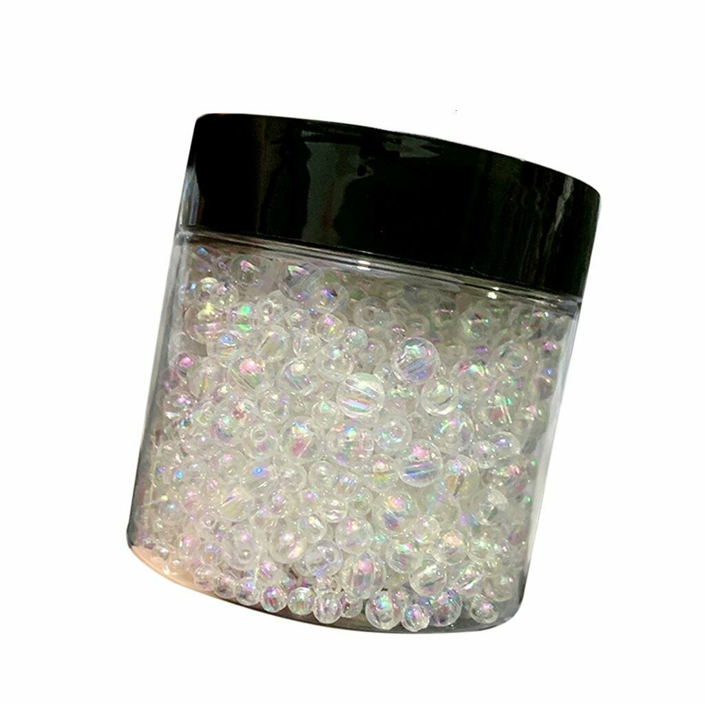 Прозрачные иризирующие капли из УФ-смолы, B