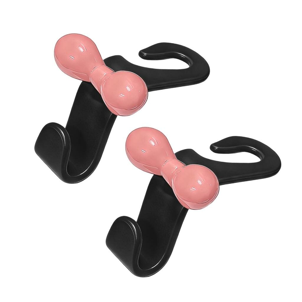 Универсальный автомобильный крючок для сумок и обуви, 2 шт, Черный