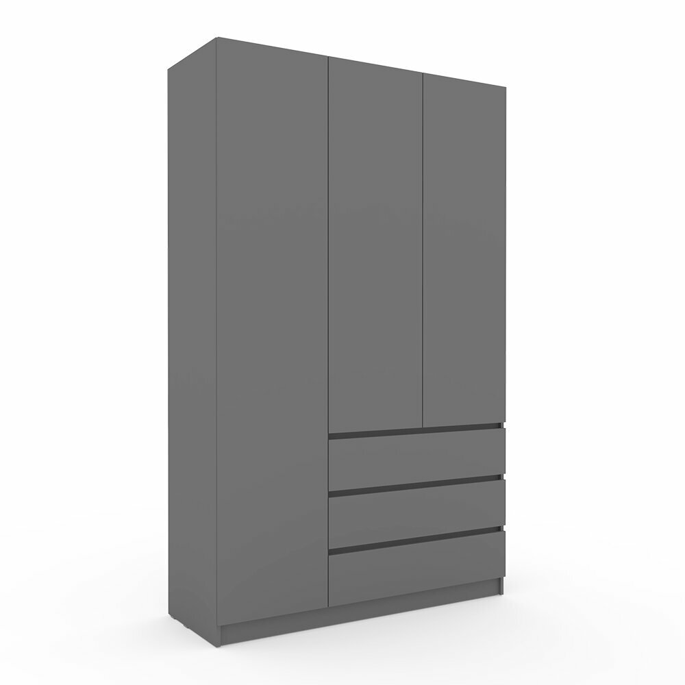 Шкаф распашной КарИВи 135.1 135x220 Темно-серый