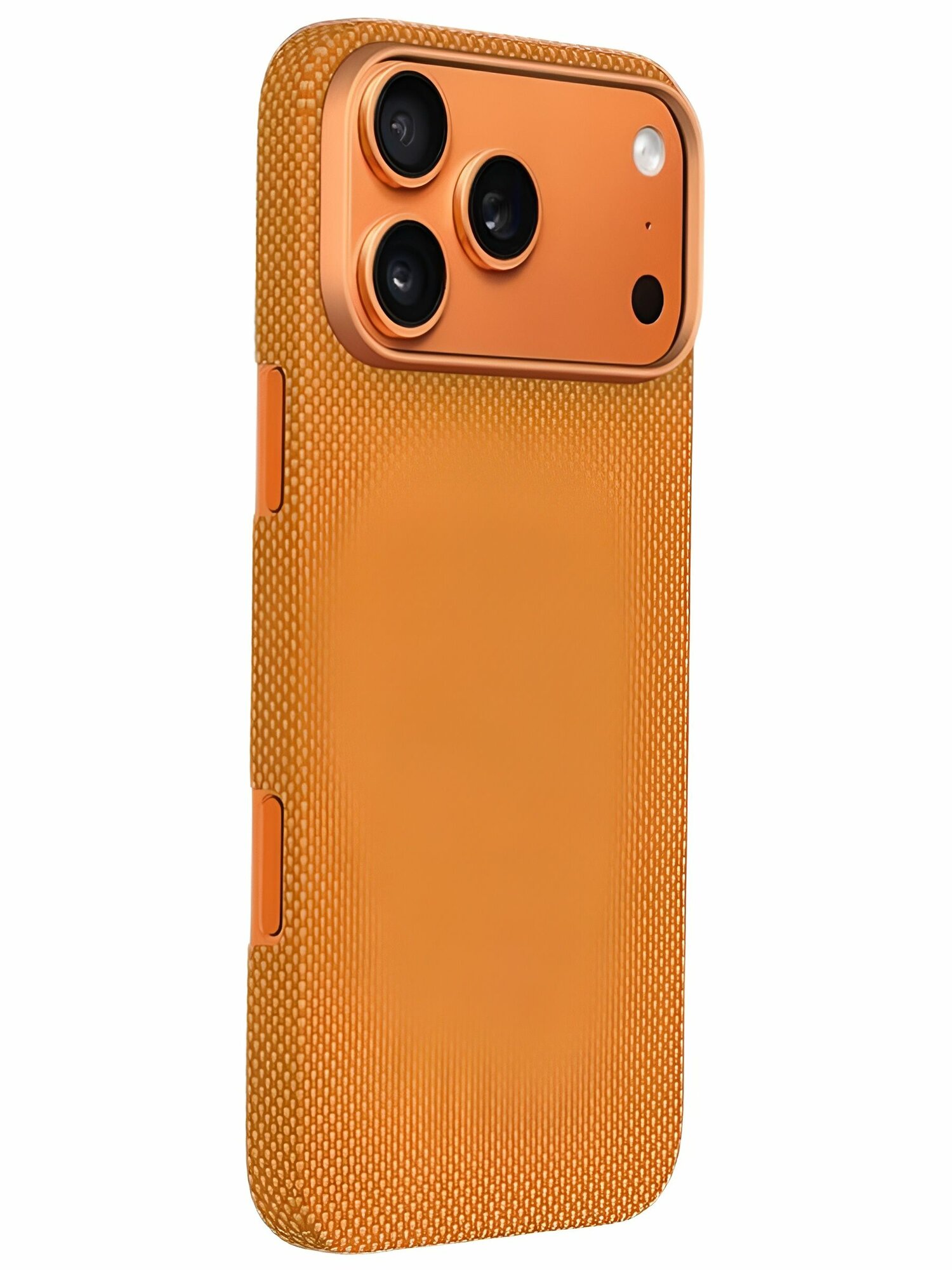 Чехол на iPhone 17 Pro Max, Kevlar Explorer (арамид) сверхпрочный c поддержкой беспроводной зарядки, Golden Orange