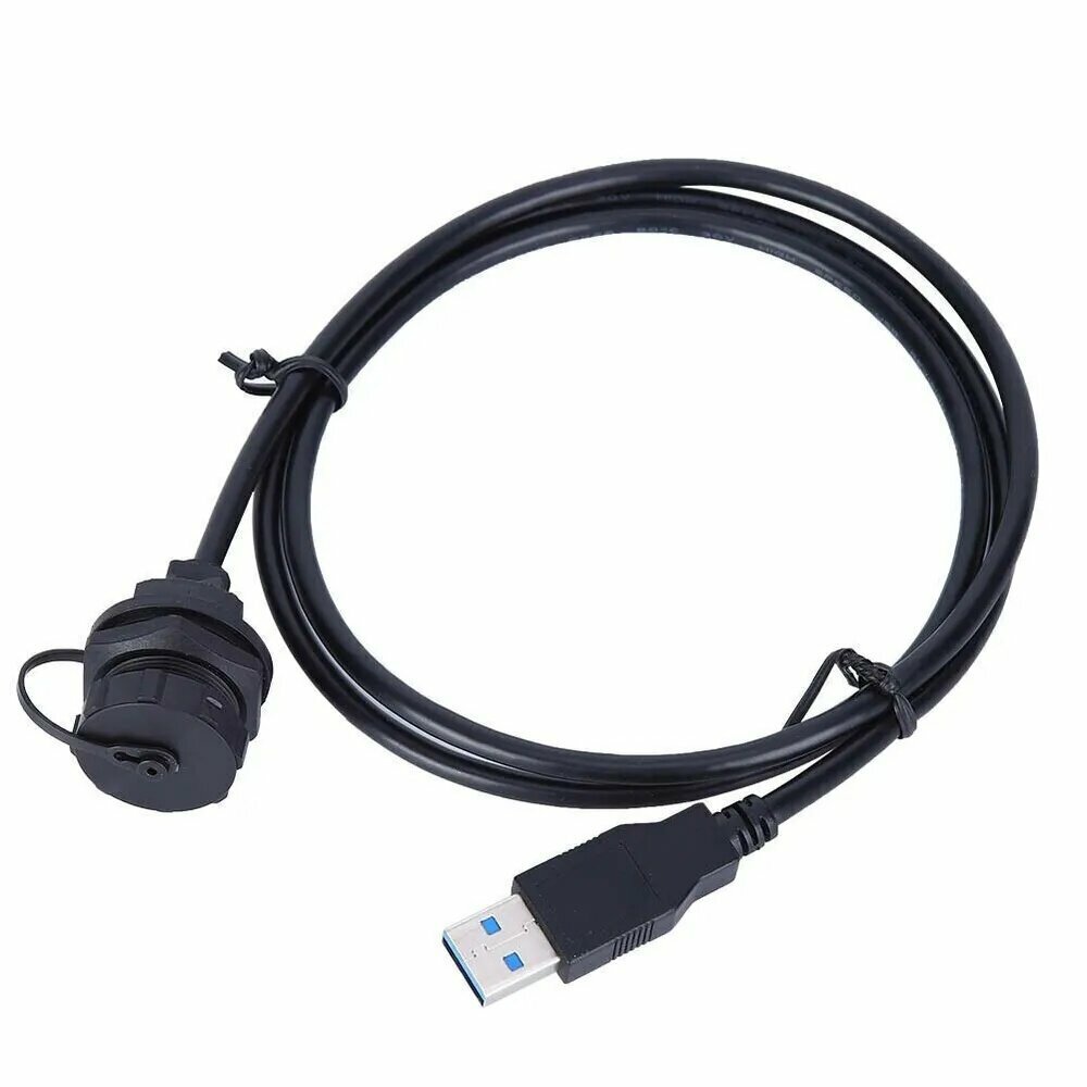 Водонепроницаемый Разъем Для Крепления на панели USB 3.0 Типа A, Розетка с кабелем