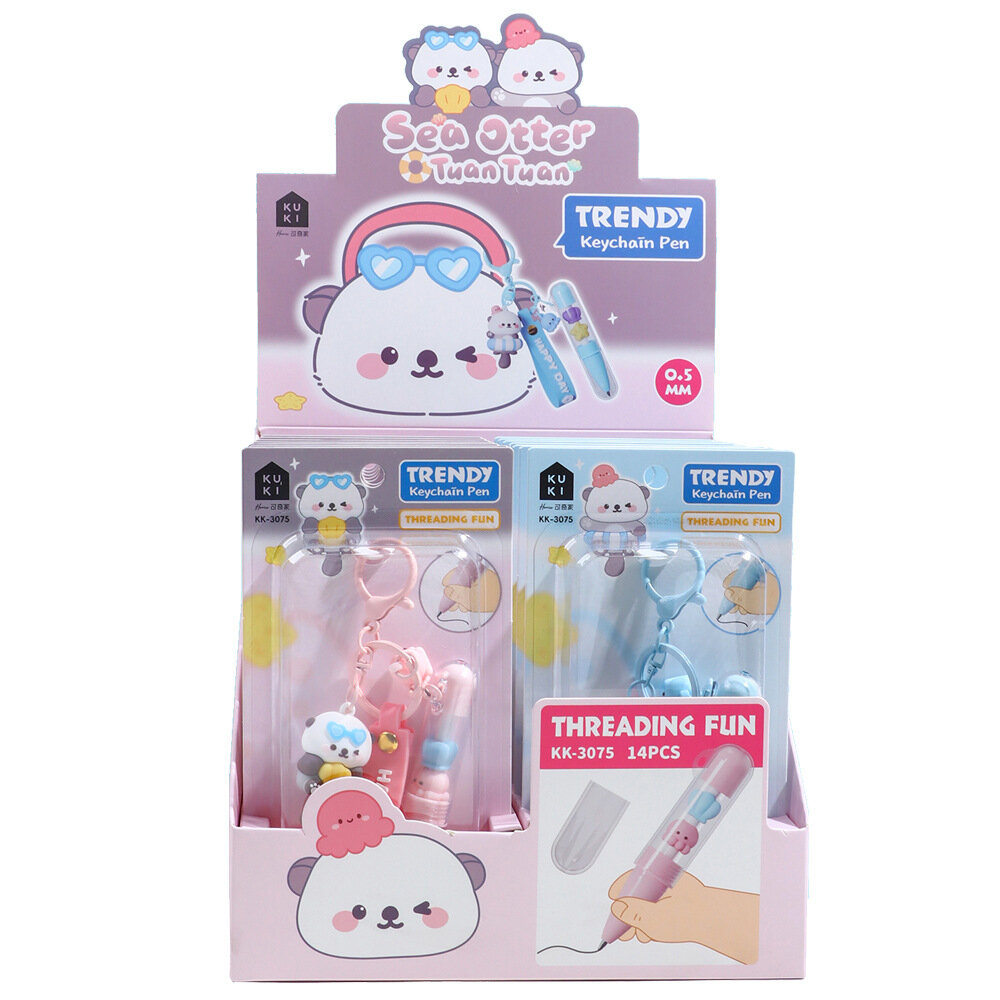 Канцелярские принадлежности Keqi, модный игрушечный подвесной ручка, стресс-рельеф, милый креативный новый ручка-брелок, подвеска для рюкзака
