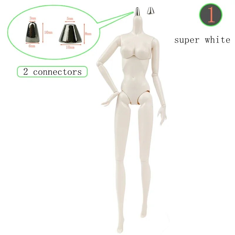 Кукла 1/6 пластиковая Белый, super white
