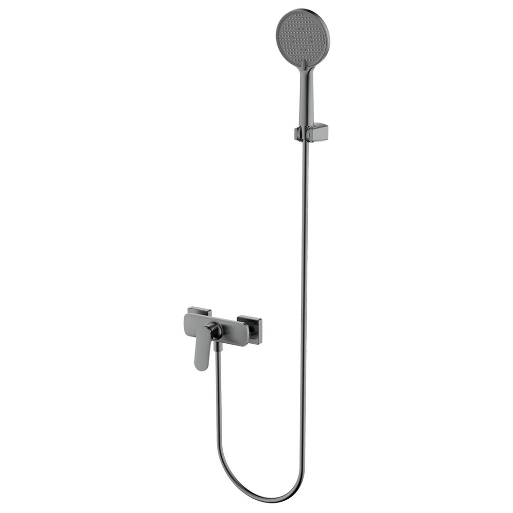 AQM6713GM Imola Смеситель для душа, с душевым набором, O120 мм, 3 режима, Серый матовый