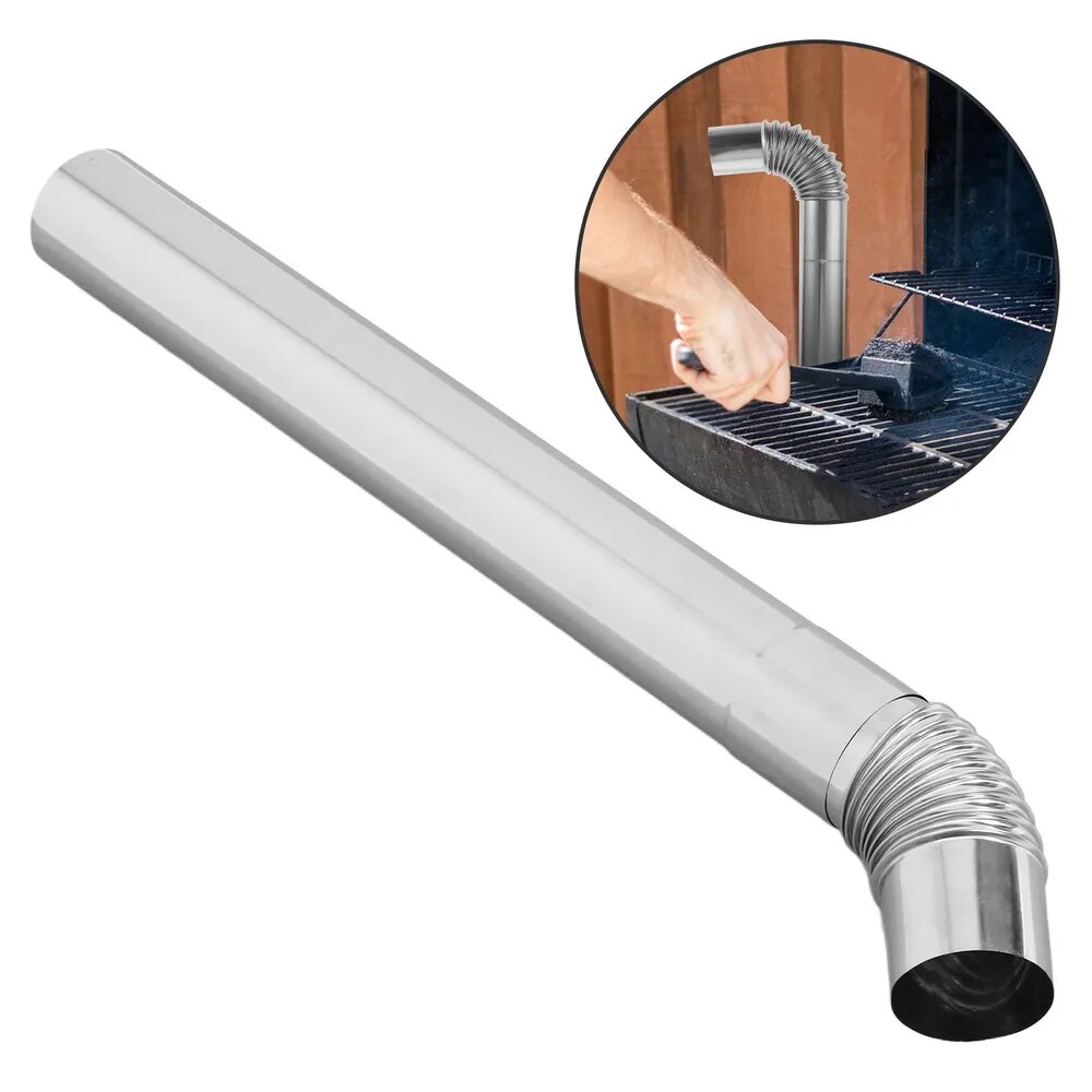 Набор Труб Для Отвода Дыма Из Нержавеющей Стали Прямая И Локоть 45 Градусов 60Mm 50.00X6.00X6.00Cm