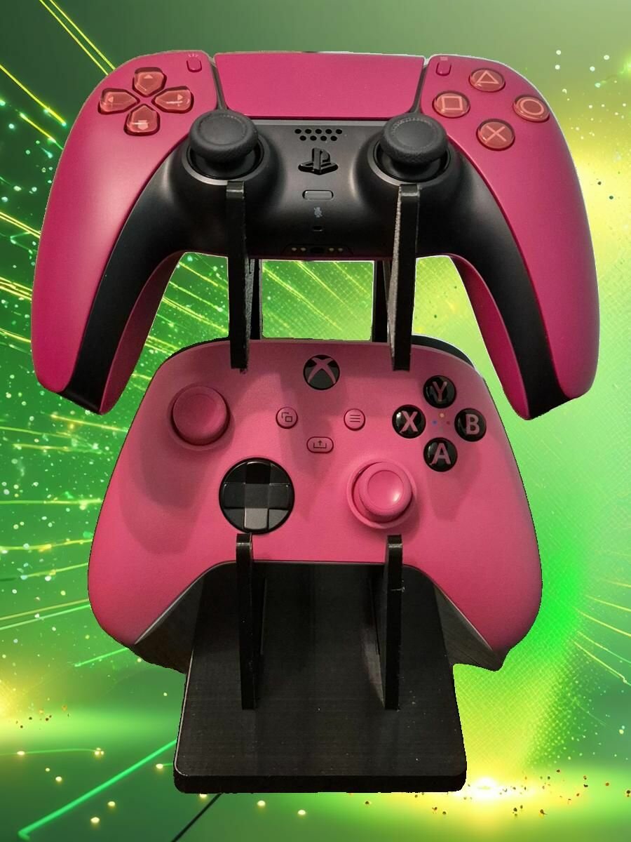 Держатель подставка для геймпада джойстика универсальная 2 слота