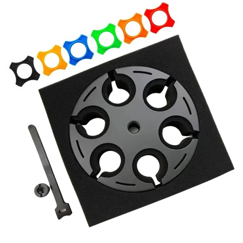 6-Слотный Ударопрочный Держатель-Подставка Для Микрофонов Портативные Органайзеры Для Студийной Записи В Прямом Эфире И На Открытом воздухе