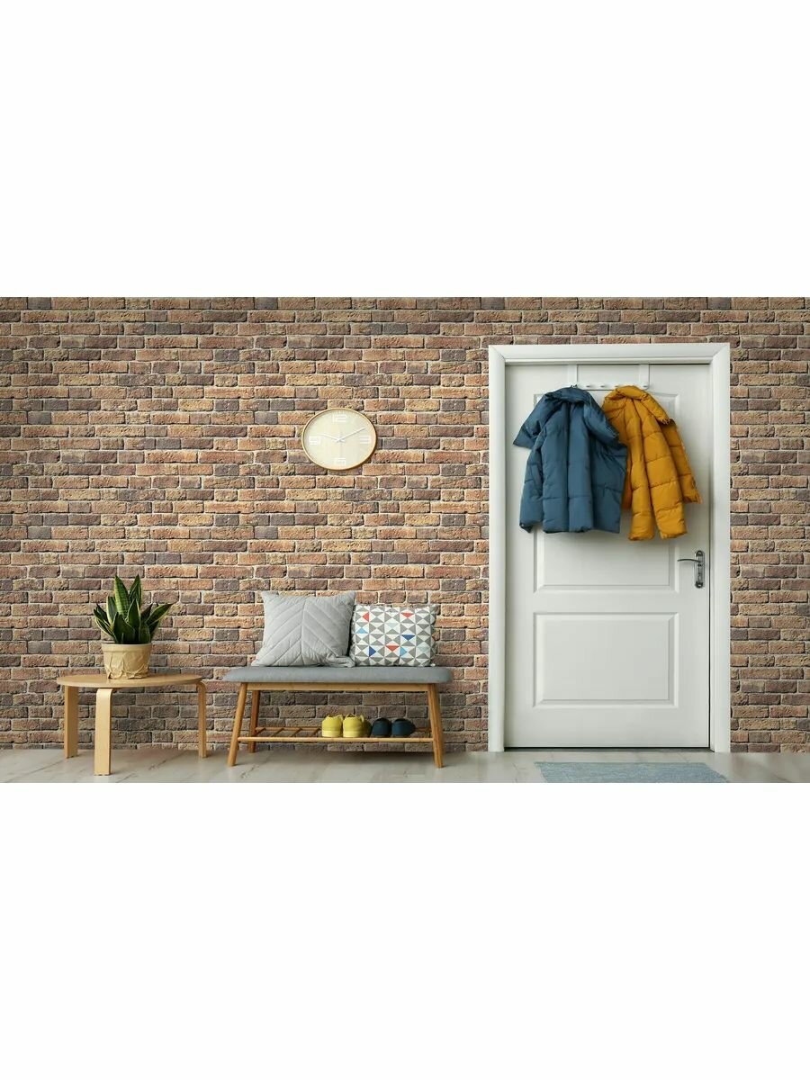 Обои кирпич метровые, виниловые обои горячего тиснения на флизелиновой основе