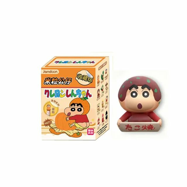 Аниме-фигурки Crayon Shin-chan, серия креативных продуктов питания, модели кукол из рисовых зерен, игрушки-сюрпризы, милые мини-игрушки, подарки для детей