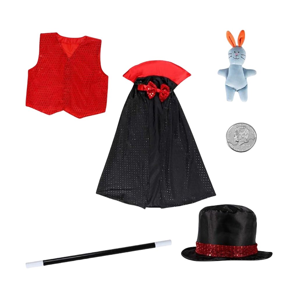 Детское платье волшебника, аксессуары, накидка волшебника и палочка, костюм волшебника на Хэллоуин для мальчиков и девочек, дни рождения