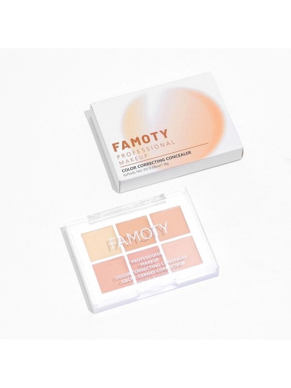 Шестицветный консилер, контуринг для лица, корректор, матирующая основа, база под макияж