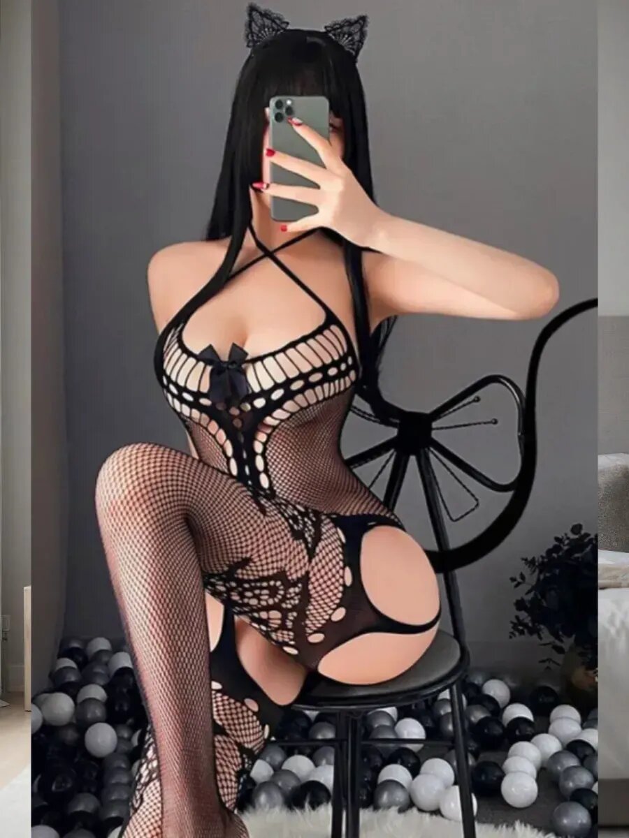 Карнавальный эротический костюм кошка 18+