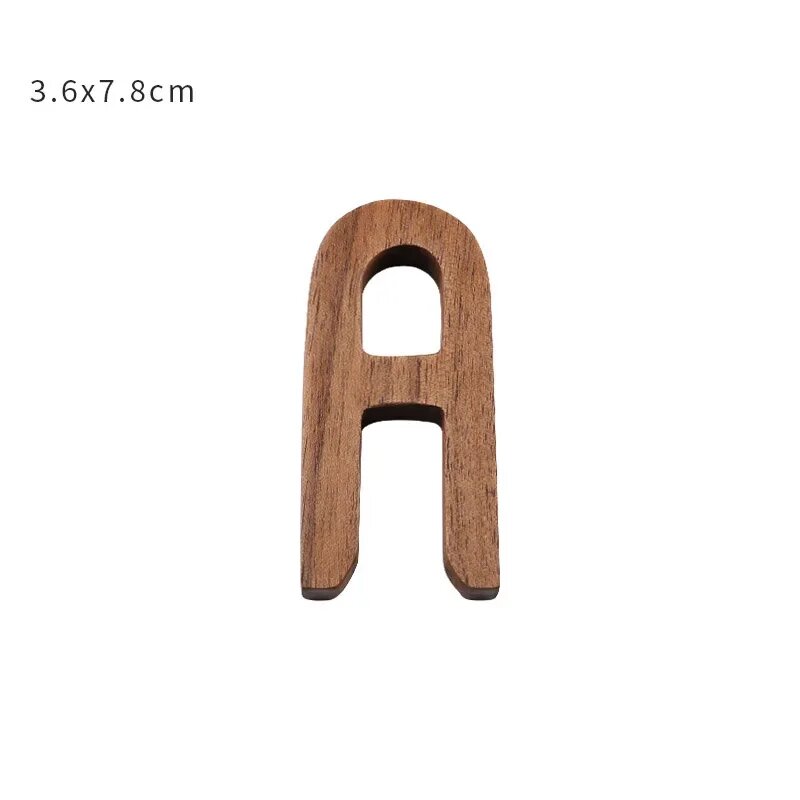 Буква A из дерева, 3.6x7.8 см, цвет A