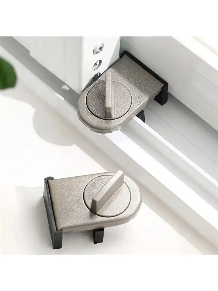 Замок из алюминиевого сплава для раздвижных дверей и окон, с защитой от защемления, кражи и падения.