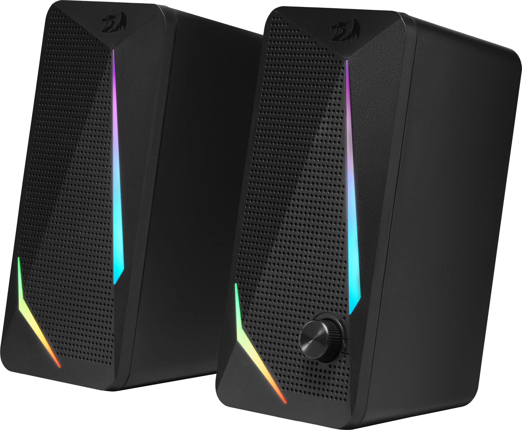 Колонки компьютерные Redragon Waltz, система 2.0, черные с подсветкой