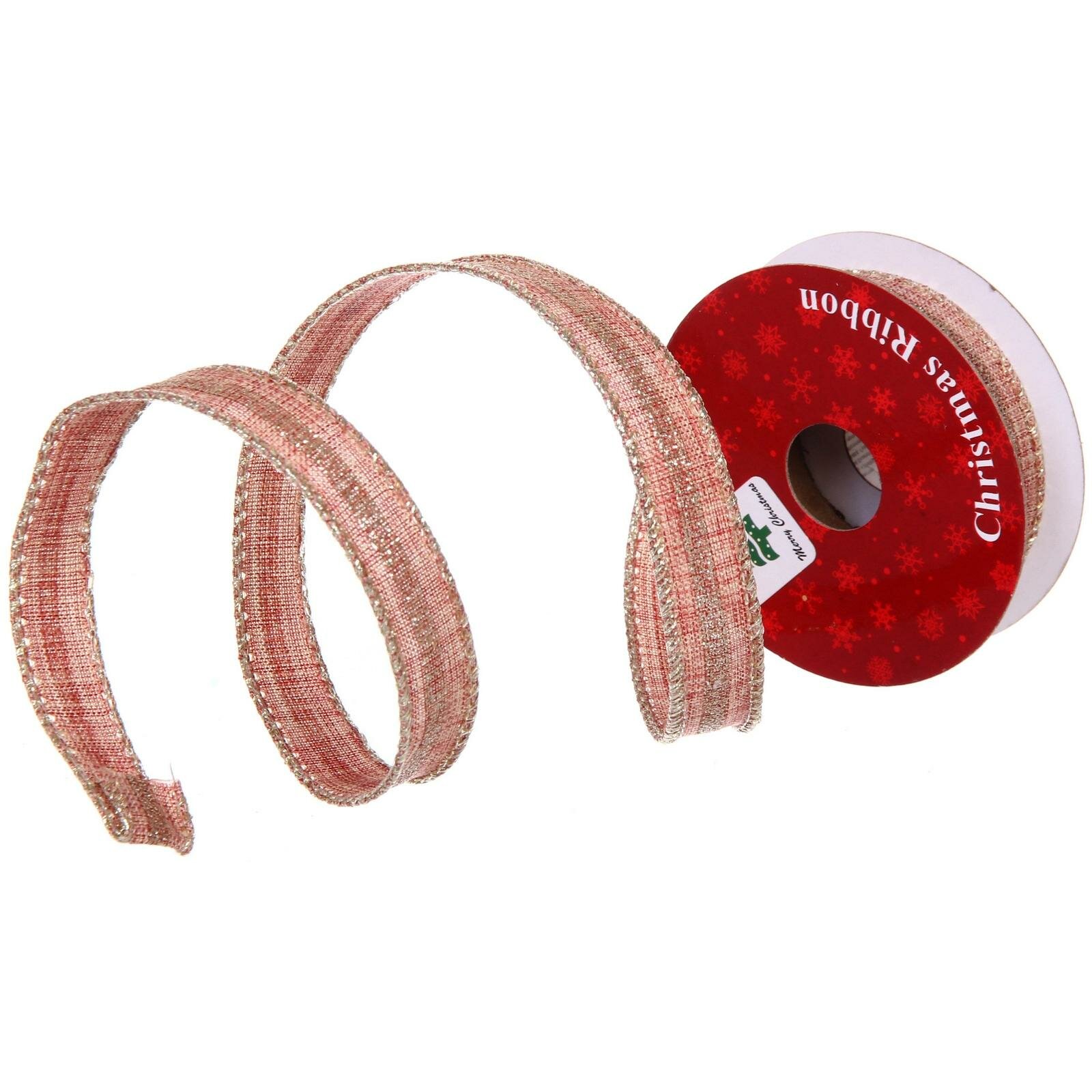 Лента декоративная КНР Млечный путь, 1.5 см, 2.7 м, персиковый