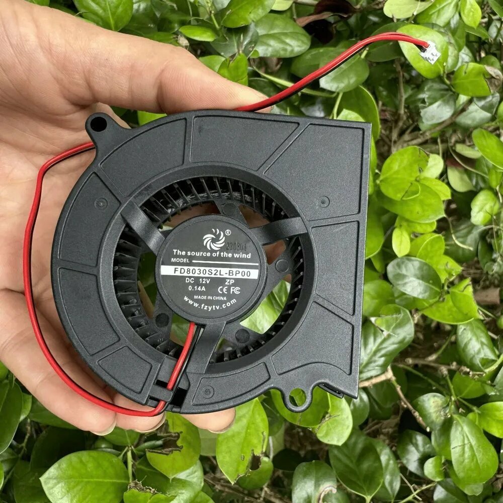 12 В турбовентиляторный вытяжной вентилятор для гриля барбекю 8030 бесщеточный высокоскоростной бесшумный вентилятор охлаждения