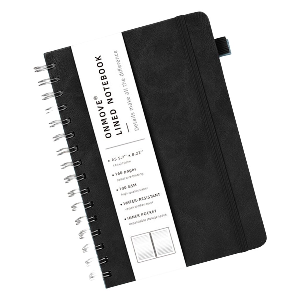 Блокнот на 5 Спиралей, Дорожный Блокнот, Дневниковый Блокнот, Простой Блокнот