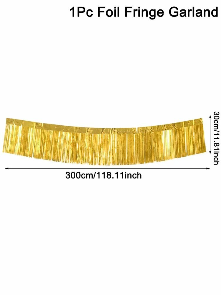 Дождик 300 см золотой 1 шт.