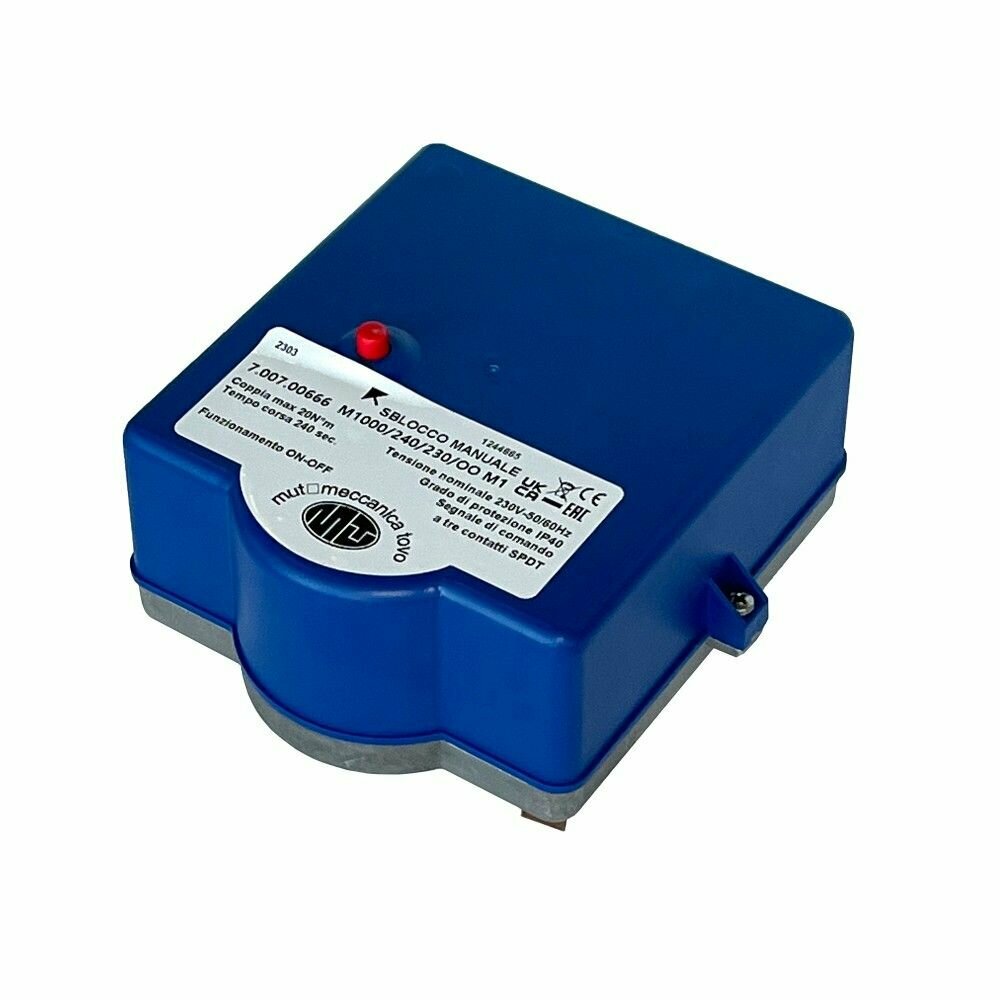 Электропривод M1000 125 сек/90 20Нм, 3-х точечный, 230В для фланцевых поворотных клапанов VDF3 Ду 65 - 125, Италия MUT 7.007.00667, Wester 0-11-0098