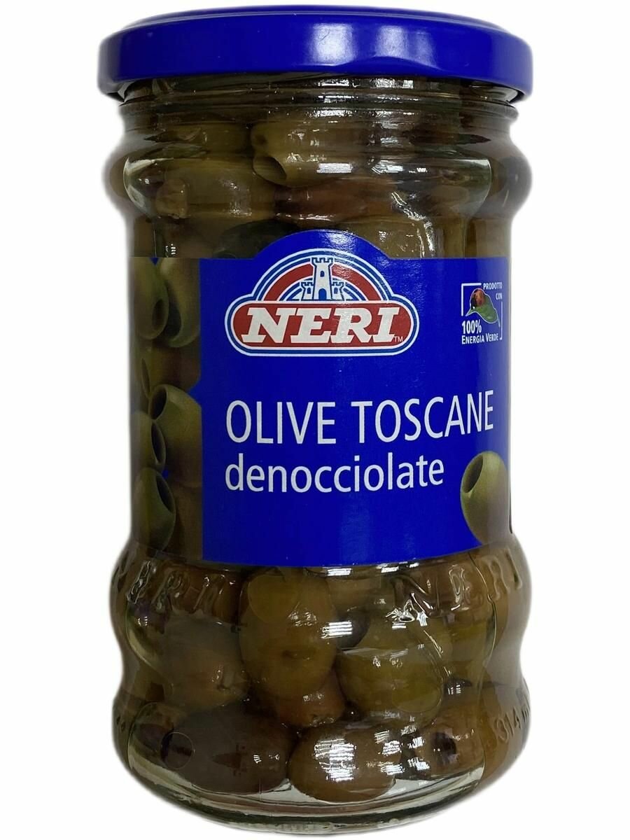 Оливки Тосканские без косточки Neri, 290г