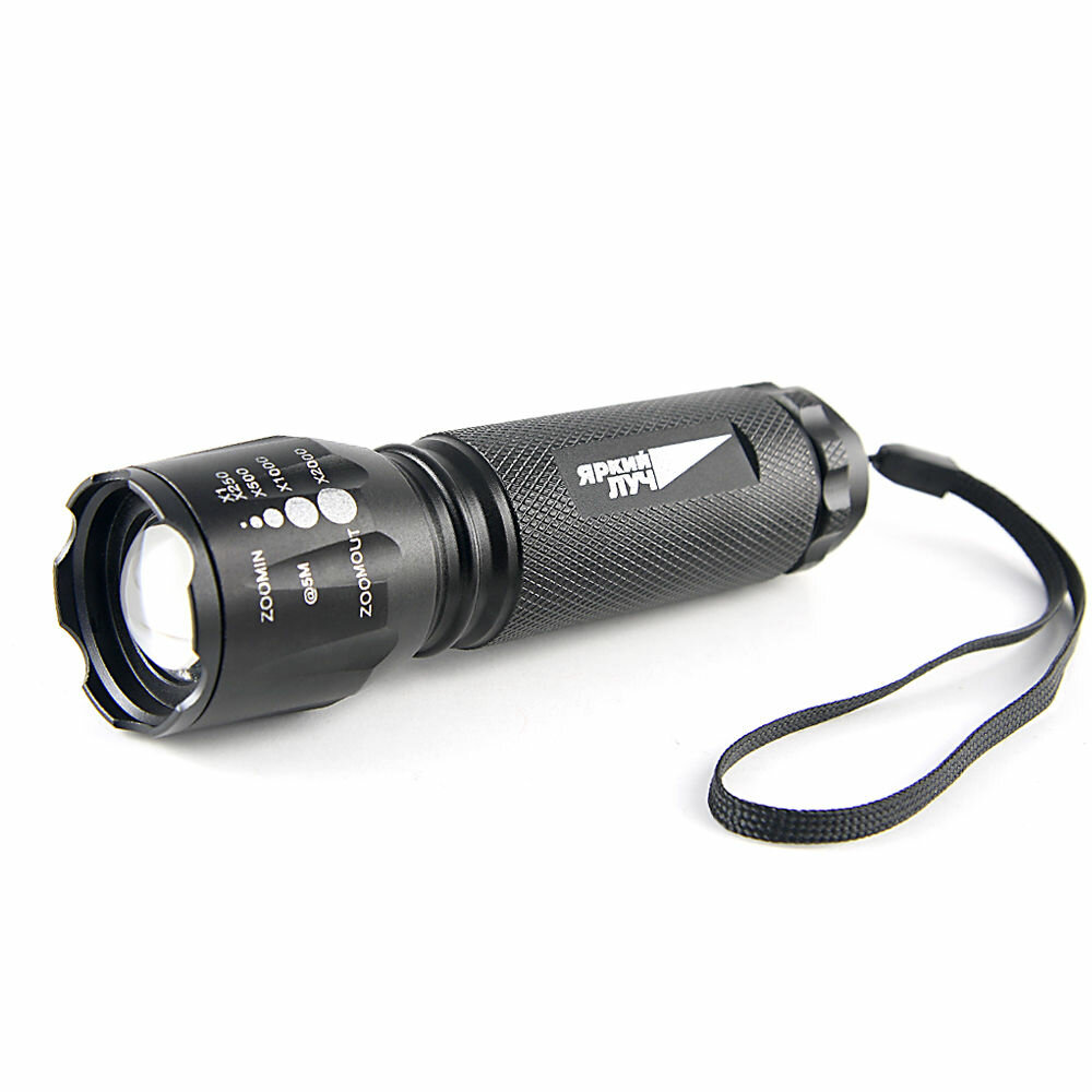 Фонарь яркий ЛУЧ T4 "Focus v.2" алюмин. корпус, 300лм, 3 реж. 100/35/5%, фокусировка луча, на 3xAAA T4-FOCUS-V2