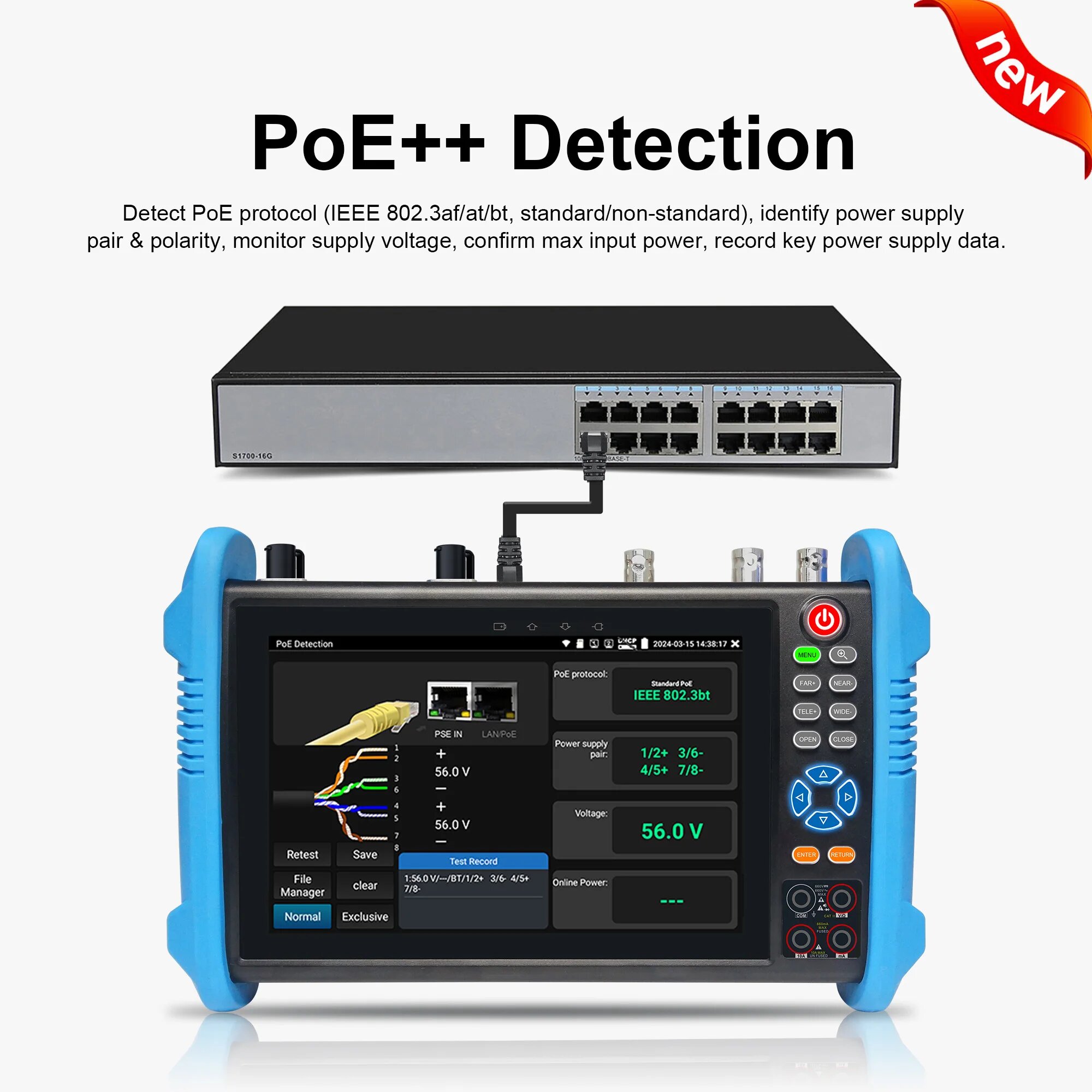 WANGLU Тестер IP-камер IPC-9800C 9800CLMOVTADHS Pro — фото 1