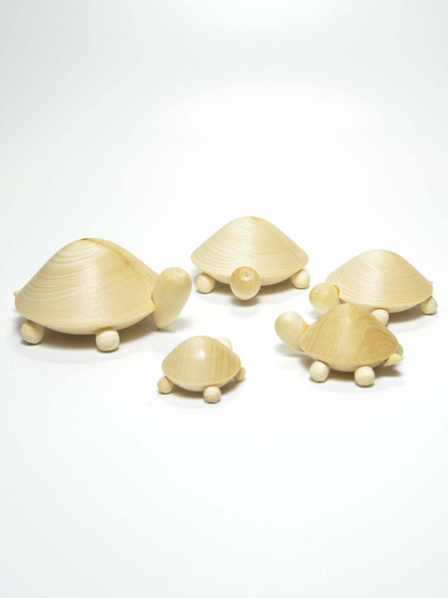 Набор деревянных фигурок черепашек. Заготовки для росписи и декупажа.