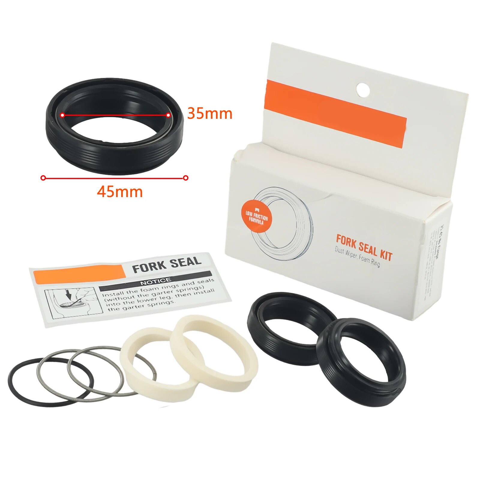 Пылеуплотнитель вилки TOOPRE 30-40 мм для FOX/ROCKSHOX/MANITOU/SR SUNTOUR