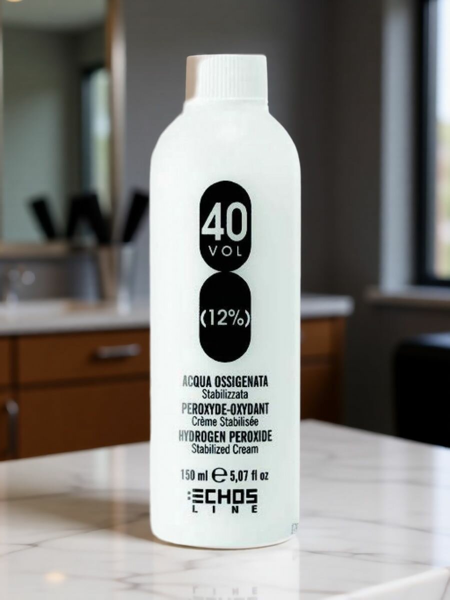 Оксид для волос 12% (40 VOLUME) 150 мл Окислительная эмульсия OXY ECHOS LINE для красителей ECHOS COLOR и CHARCOAL, осветляющих средств